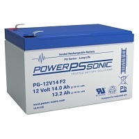 Power Sonic PG-12V14 PG Series, 12V, 14 Ah, Long Life Rechargeable ...
